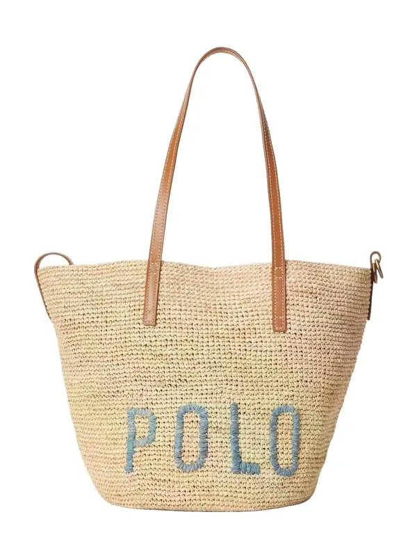 Polo Ralph Lauren Embroidered Tote Bag - Neutrals