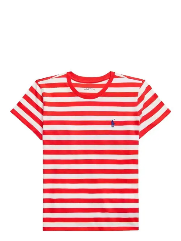 Polo Ralph Lauren Striped Logo T-shirt - Red