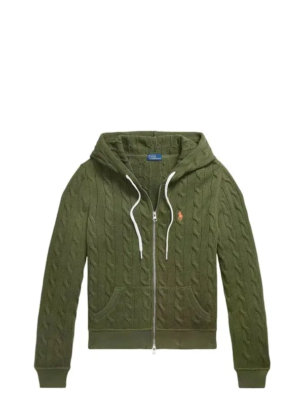Polo Ralph Lauren Cable-knit Hoodie - Green