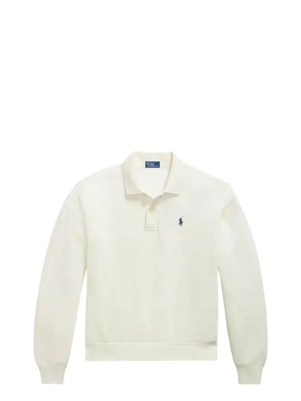 Polo Ralph Lauren Logo-embroidered Polo Sweatshirt - White