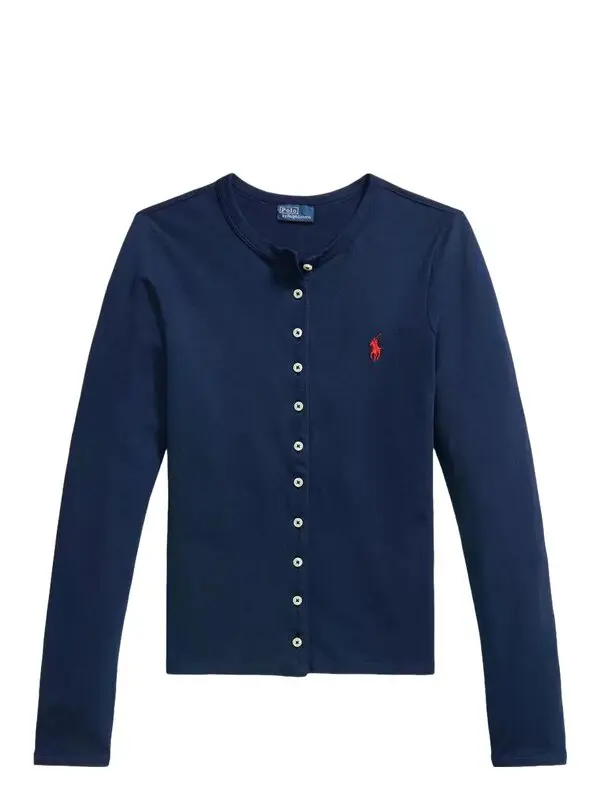 Polo Ralph Lauren Buttoned Long-sleeved Cardigan - Blue