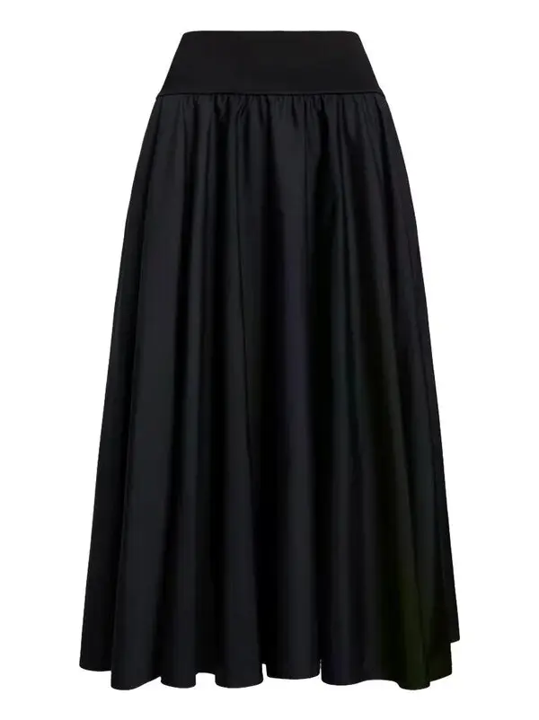 Polo Ralph Lauren Gathered A-line Midi Skirt - Blue
