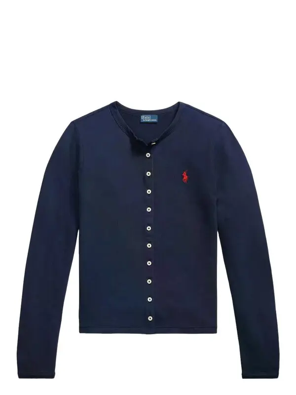 Polo Ralph Lauren Logo-embroidered Cardigan - Blue