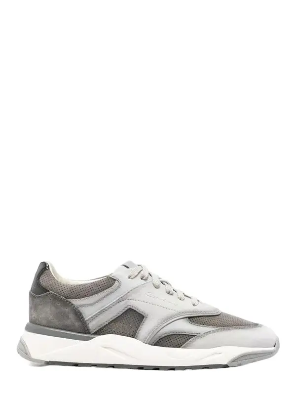 Santoni Innova Perforated Sneakers - Grey