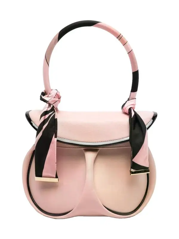 Emilio Pucci Scarf-wrapped Top Handle Tote Bag - Pink