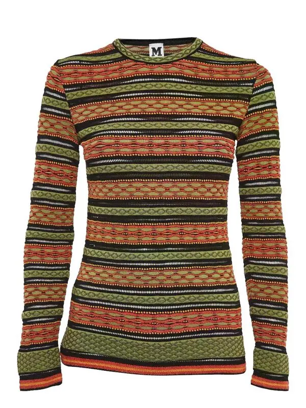Missoni Striped Top - Green