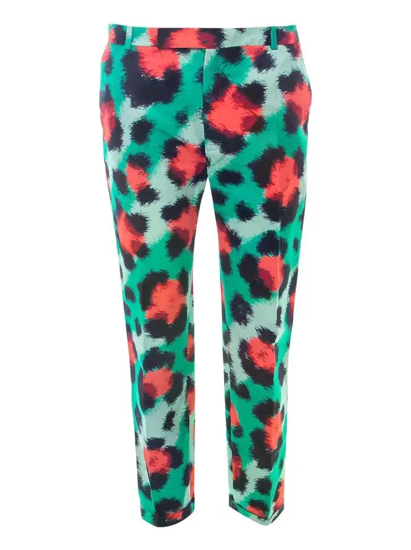 Kenzo Scribble-print Trousers - Green