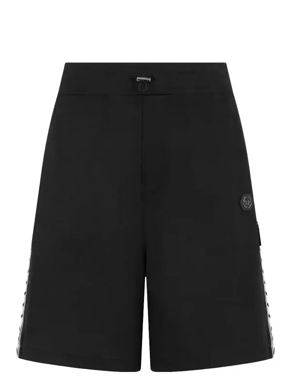Philipp Plein Side-stripe Track Shorts - Black