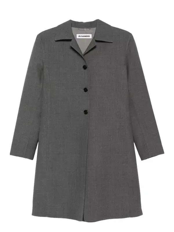 JIL SANDER Buttoned Coat - Grey