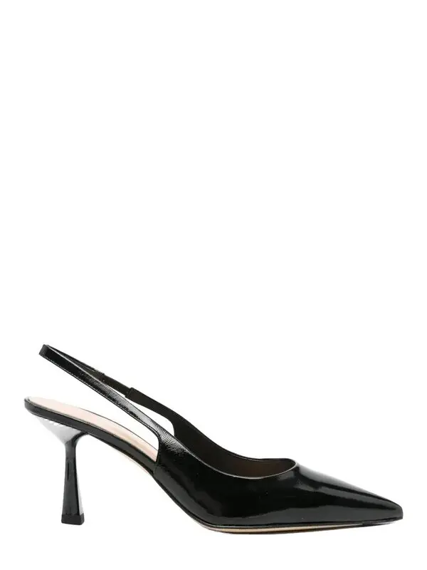CHANTAL Patent Slingback Pumps - Black