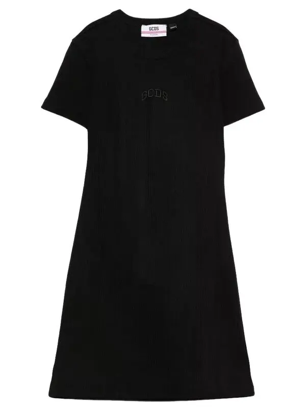 Gcds Ribbed A-line Dress - Black
