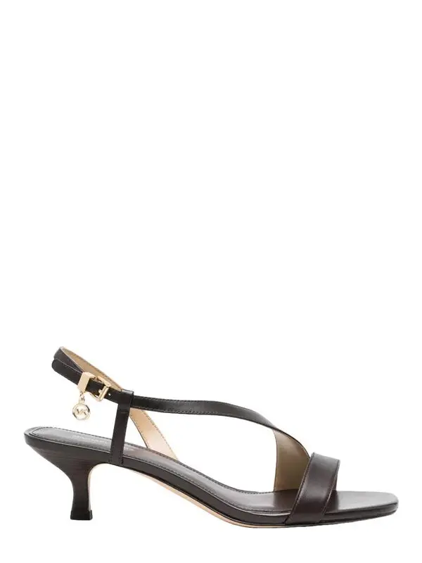 Michael Kors Asymmetric Slingback Sandals - Brown