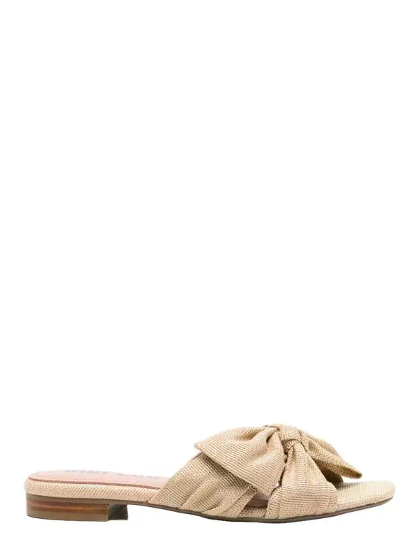 BIBI LOU Karsie Bow-detail Woven Sandals - Neutrals
