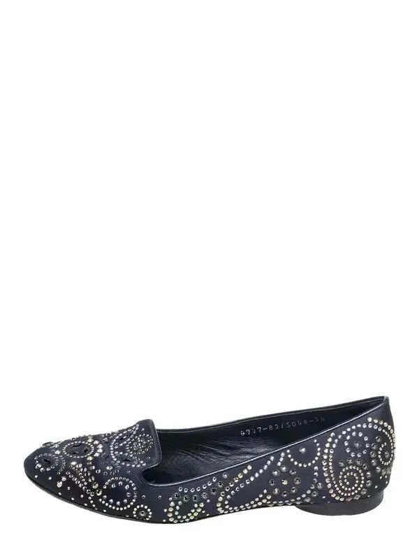 GINA Embellished Ballet Flats - Black