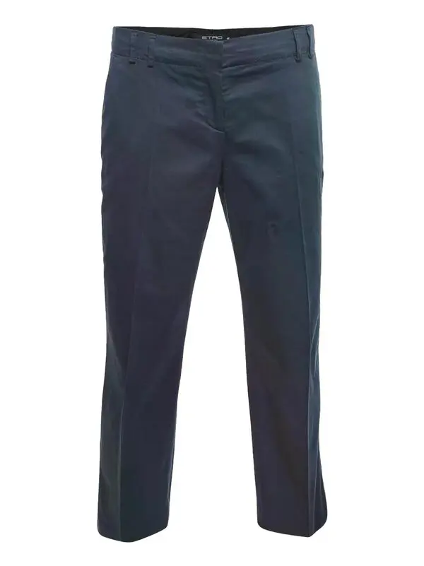 Etro 2024 Cotton Trousers - Blue