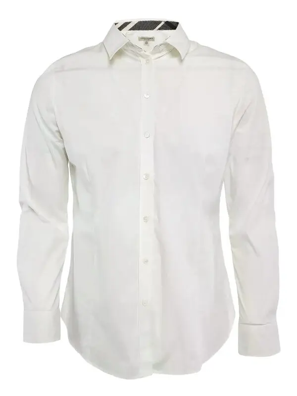 Burberry Check-print Cuff Shirt - White