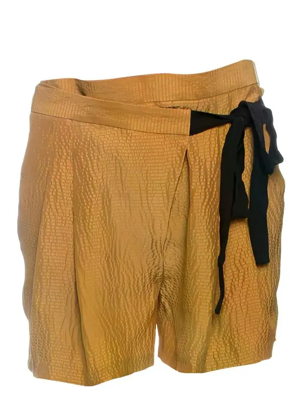 Matthew Williamson Textured-finish Thigh-length Shorts - Yellow