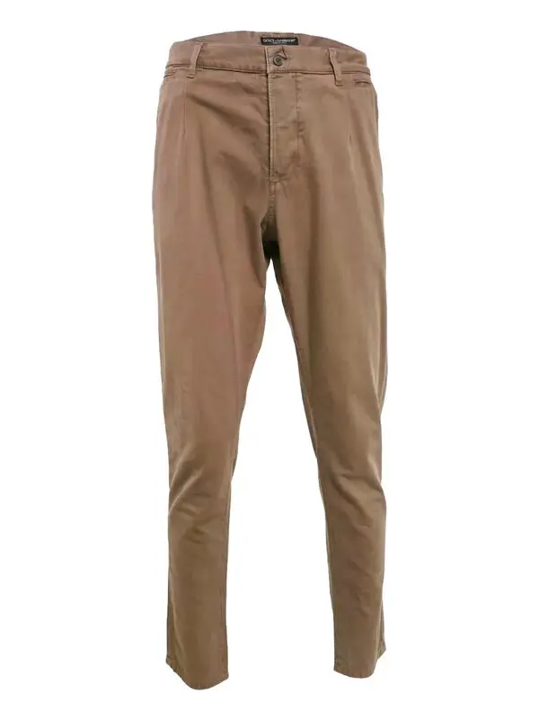 Dolce & Gabbana Cotton Trousers - Brown