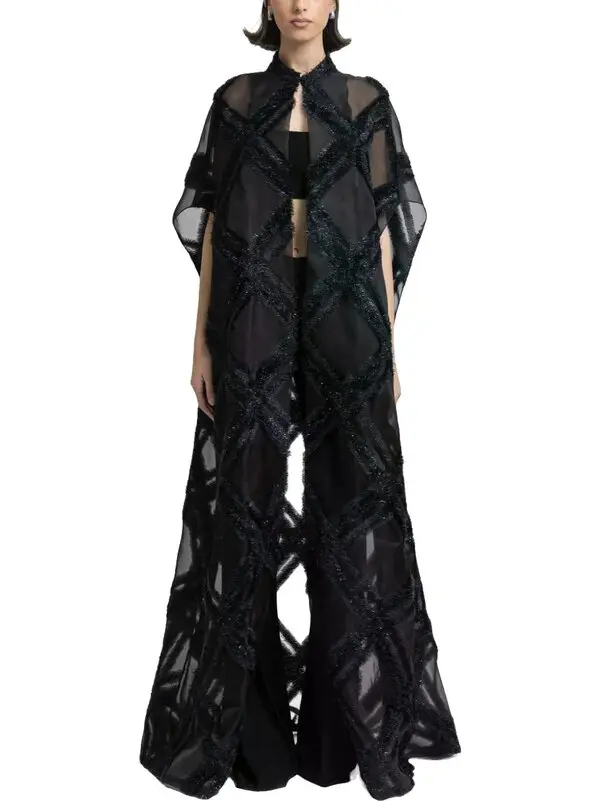 GEMY MAALOUF Floor-length Maxi Kaftan - Black