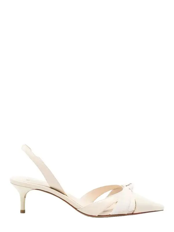 ALEXANDRE BIRMAN Clarita Knotted Sling-back Pumps - Neutrals