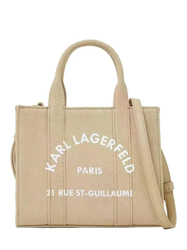 Karl Lagerfeld Mini Rue St-guillaume Square Tote - Neutrals