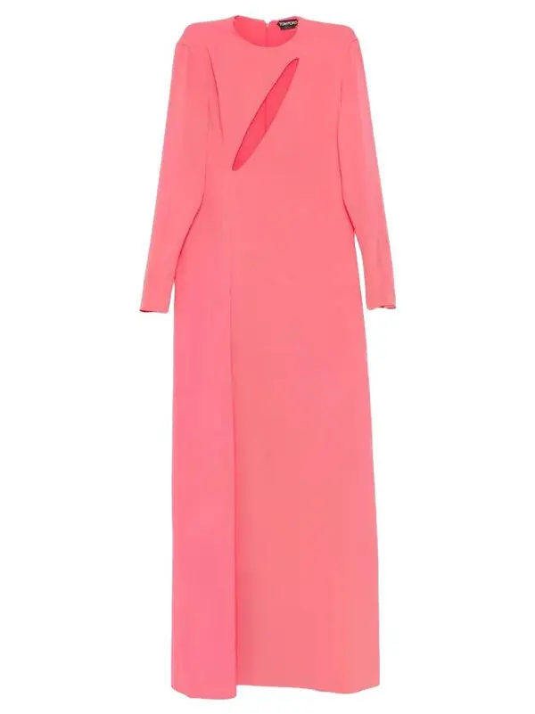 TOM FORD Cutout Long-sleeve Dress - Pink