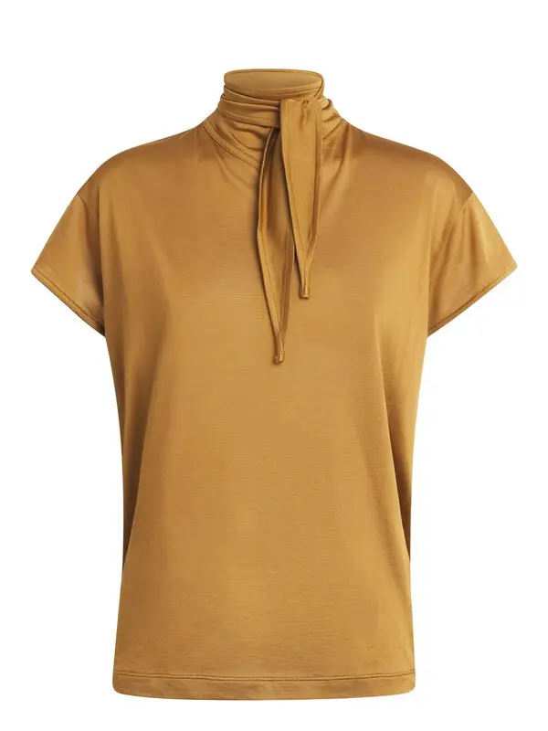 LEMAIRE Jersey Foulard T-shirt - Orange