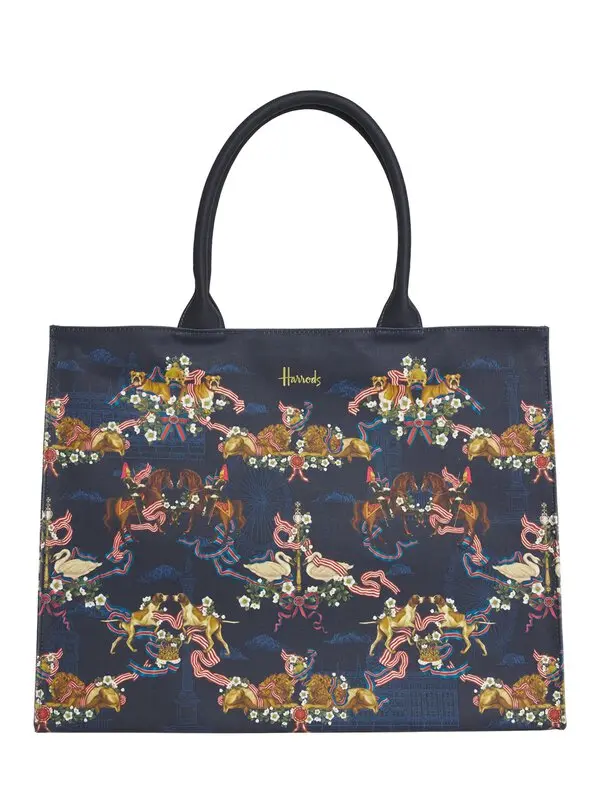 Harrods Great British Tote Bag - Navy