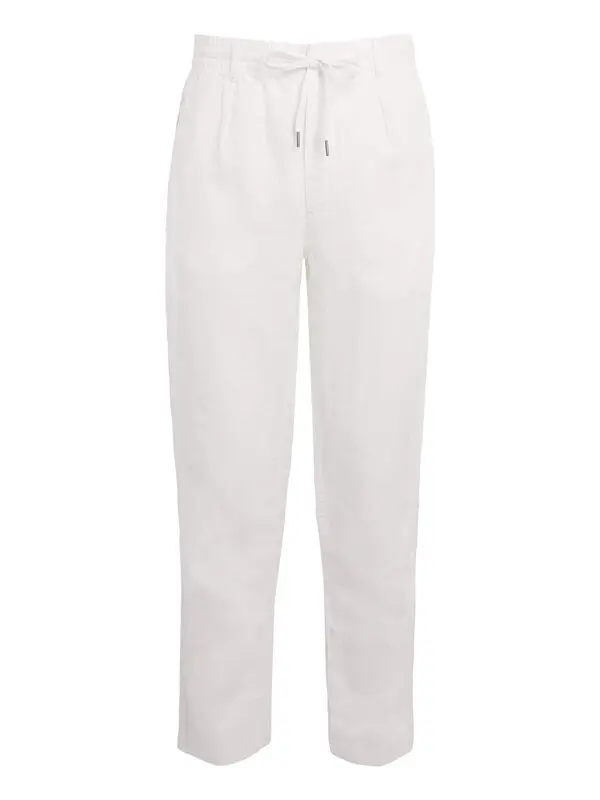 Polo Ralph Lauren Linen Drawstring Trousers - Ivory