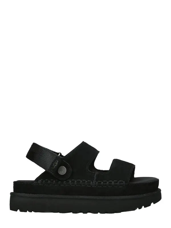 UGG Suede Goldenstar Glide Sandals - Black