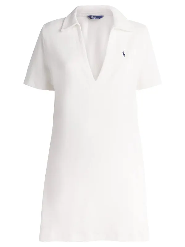 Polo Ralph Lauren Terry Mini Dress - White