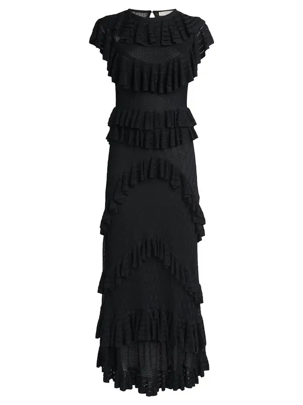 Ulla Johnson Magnolia Maxi Dress - Black