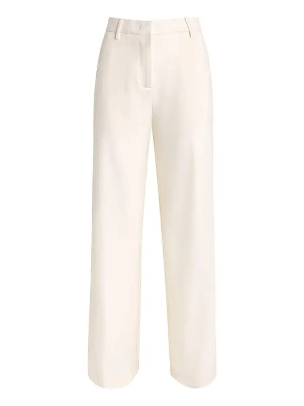 Fabiana Filippi Crepe Tailored Trousers - Ivory