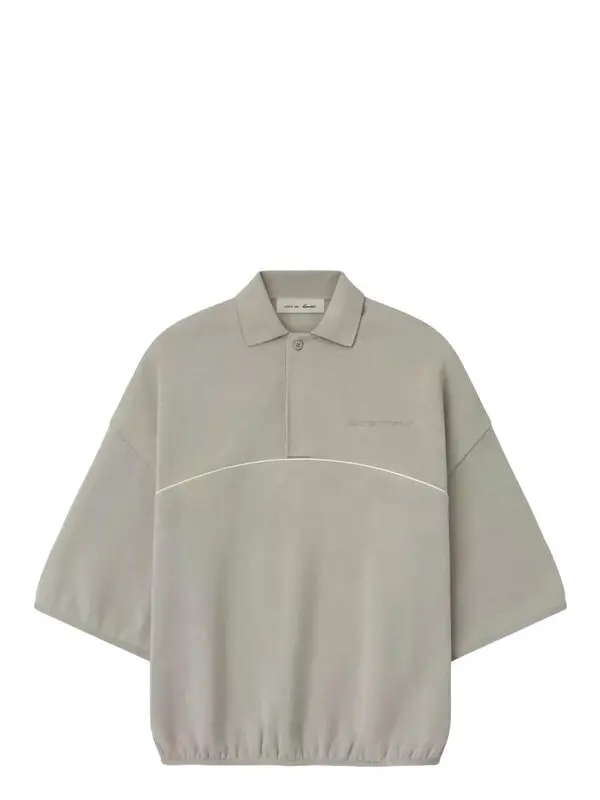 Fear Of God Active Trace Logo-print Piping-detail Sweater - Grey