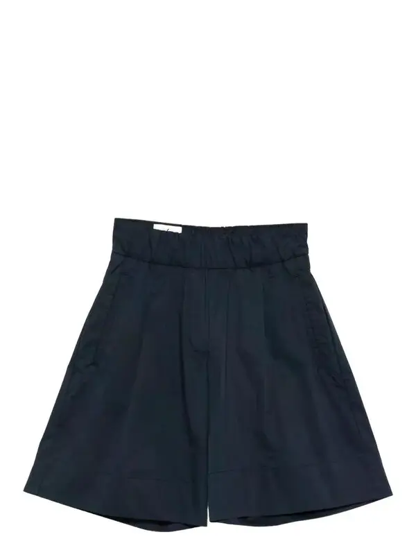 MY MYTHS Pleated Bermuda Shorts - Blue