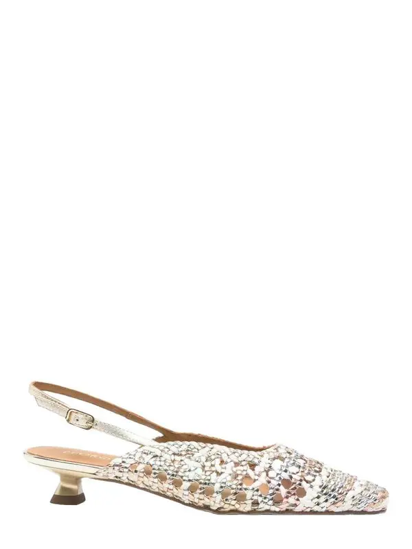 PEDRO MIRALLES Pointed-toe Mules - Silver