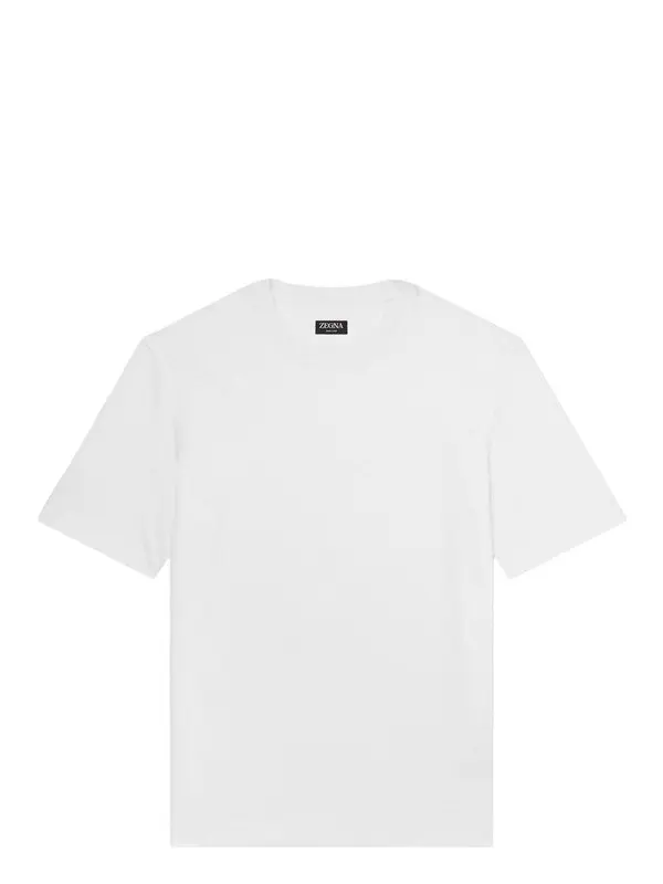 Zegna Oasi Knitted Linen T-shirt - White