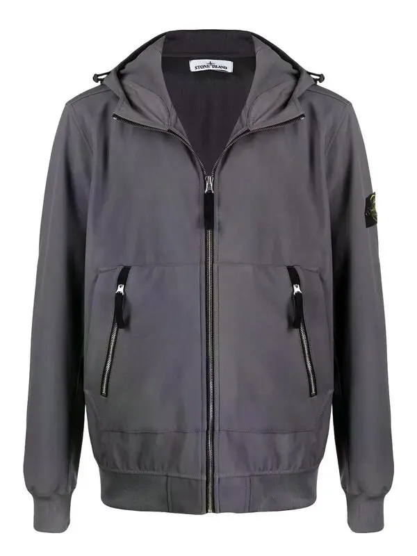 Stone Island Lightweight Hooded Jacket - Grey