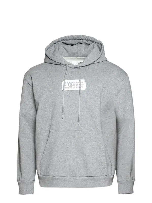 MAISON MARGIELA Logo Patch Hoodie - Grey