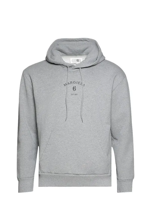 MAISON MARGIELA Hoodie With Screen Print - Grey