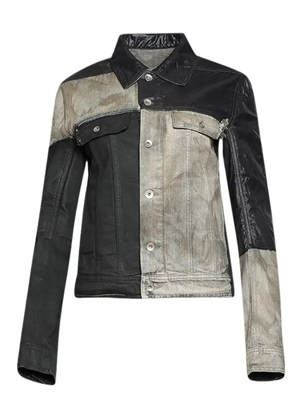 Rick Owens Denim Trucker Jacket - Multicolor