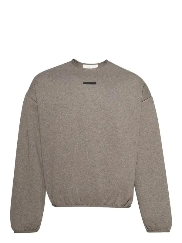Fear Of God Modern Fit Fleece Crewneck Homestead Heather - Grey
