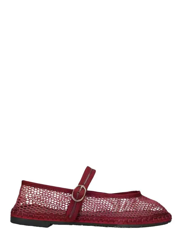 FLABELUS Isabella Buckle-strap Ballerinas - Red
