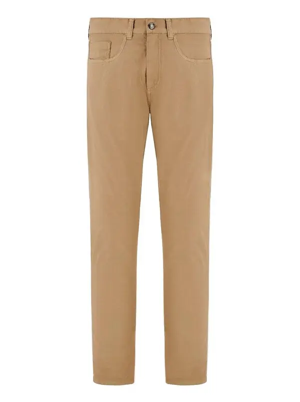 Canali Dune Five-pocket Regular Fit Pants - Beige