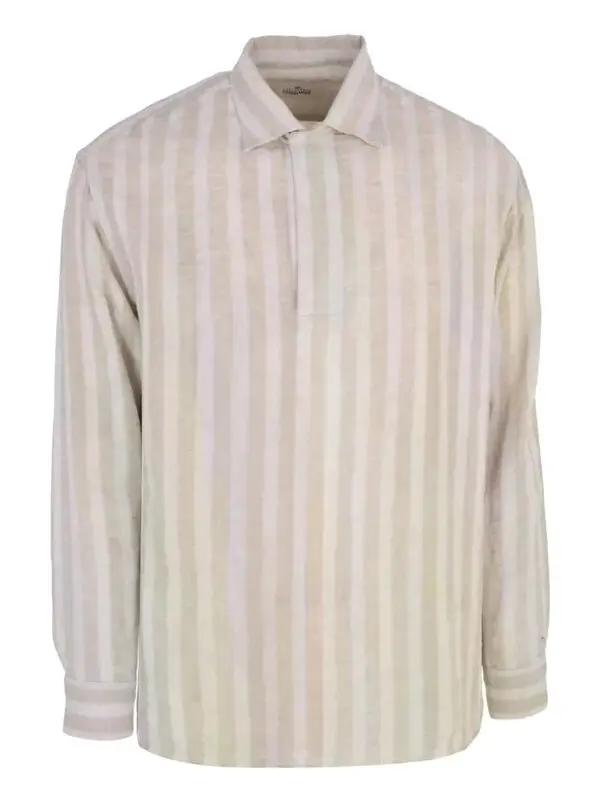 ALESSANDRO GHERARDI Striped Polo Shirt - Neutrals