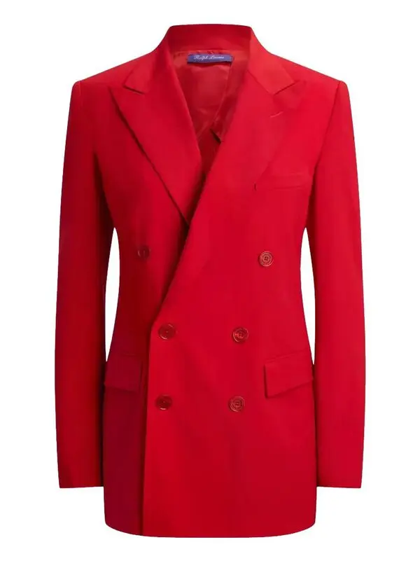 Ralph Lauren Ramona Double-breasted Blazer - Red