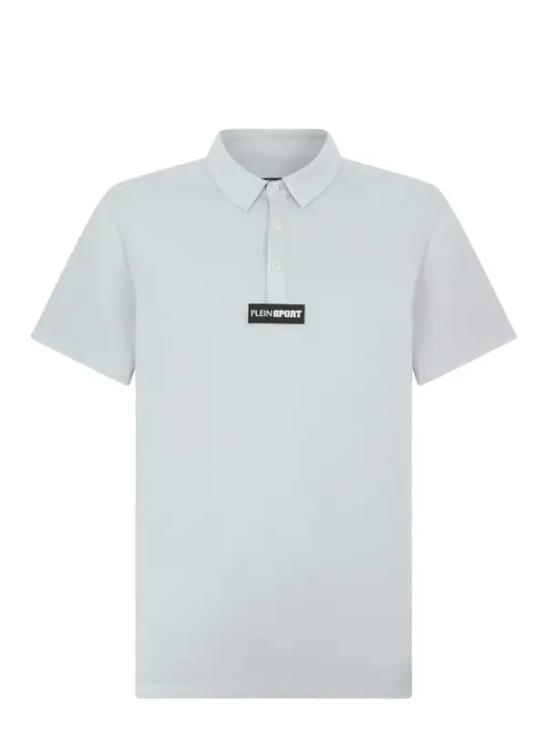 PLEIN SPORT Short Sleeve Polo T-shirt - Grey