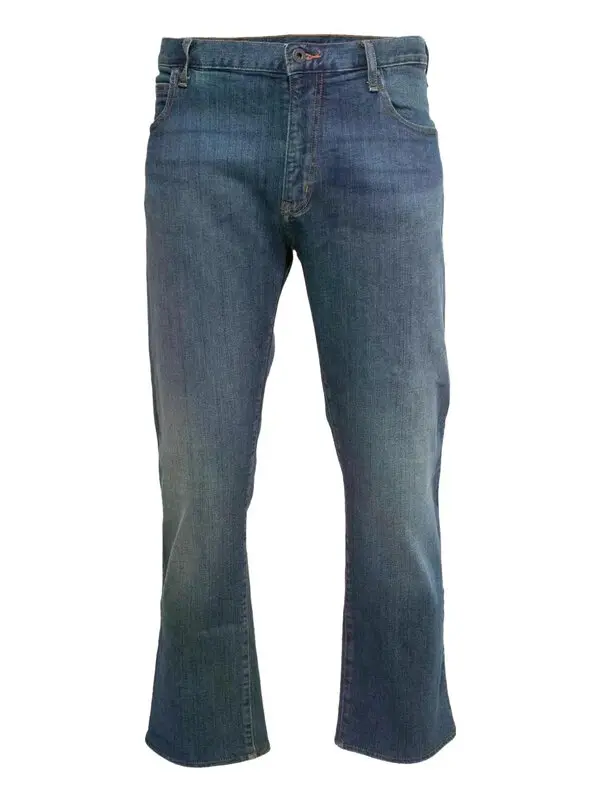 Emporio Armani Cotton Denim Jeans - Blue
