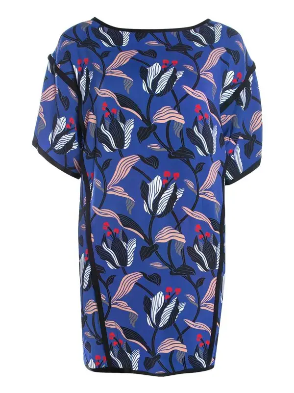 Escada Floral-print Top - Blue