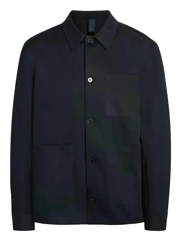 LESTRANGE Patch-pocket Button-up Overshirt - Blue